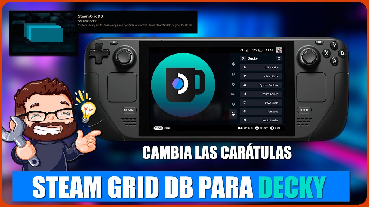 Steam Grid DB - Cambia las carátulas de tus juegos - YouTube