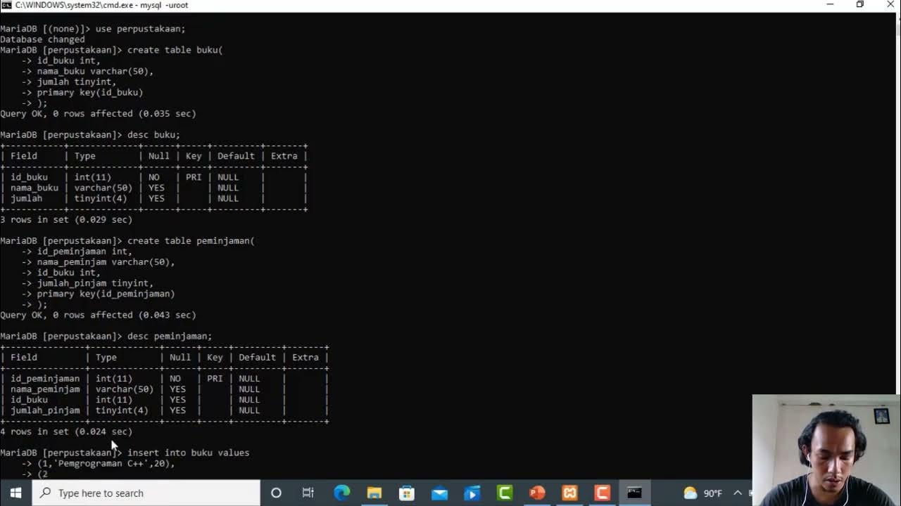 Trigger Di Mysql Menggunakan Cmd Youtube