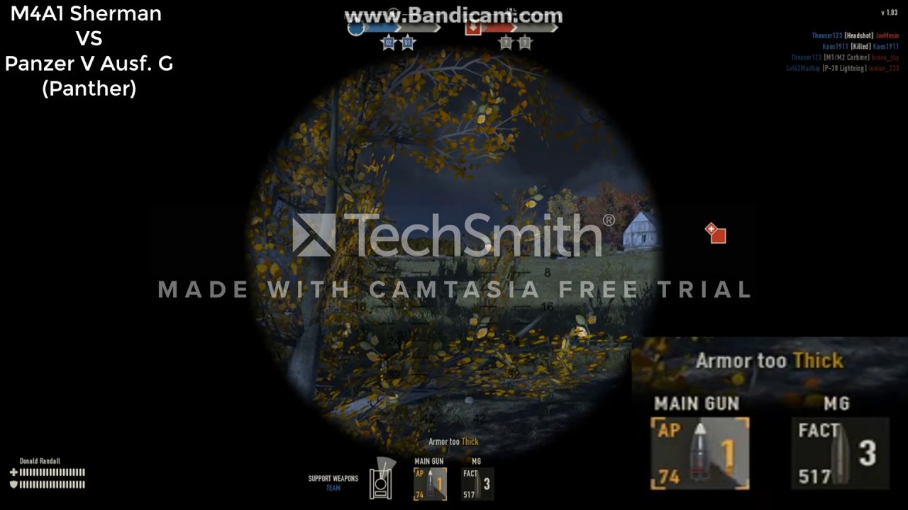 M4A1 Sherman VS Panzer Panther - YouTube