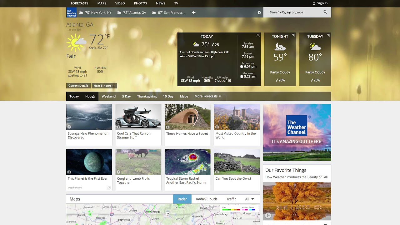 Welcome to the new, amazing weather.com! - YouTube