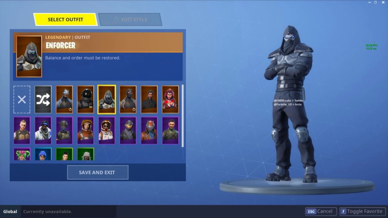 New Skin ENFORCER - Fortnite Skin - YouTube