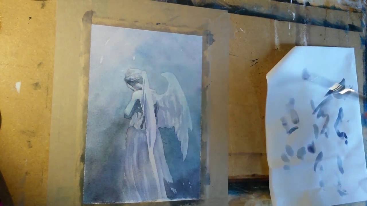 Painting a Weeping Angel - YouTube