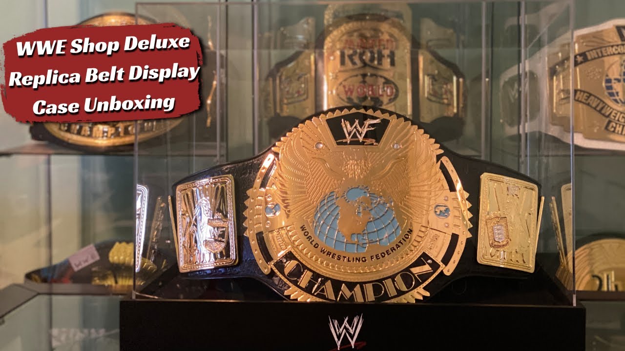 WWE Shop Deluxe Belt Display Case Unboxing & Review!! - YouTube
