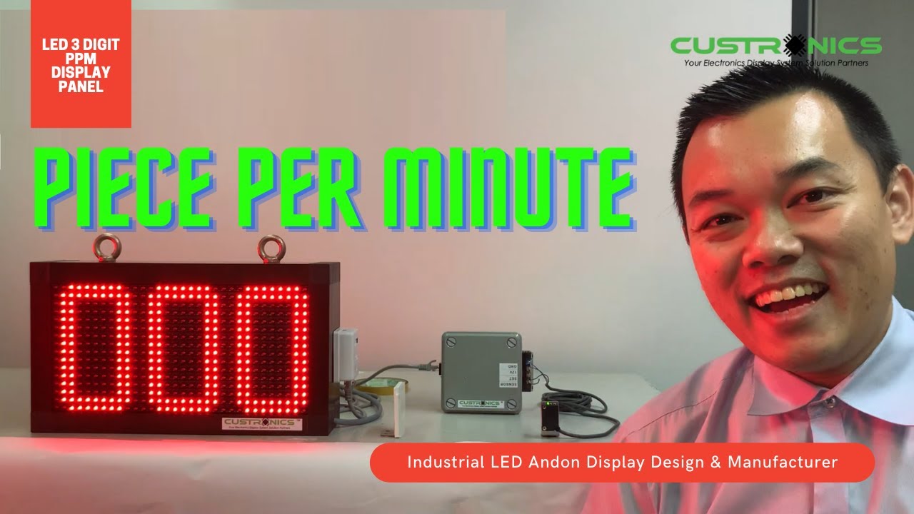 PPM | LED Display System 3 Digit Piece per Minute | MPM | NPN sensor ...