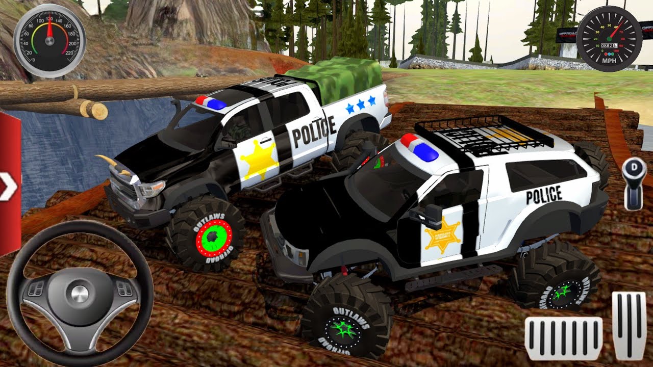 Juegos De Carros-Extreme Off-Road Police Vehicles Gameplay In Offroad ...