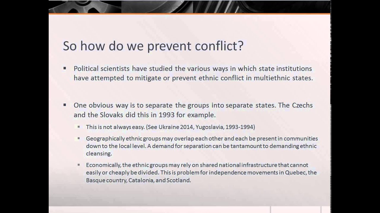 Ethnic Groups Conflict