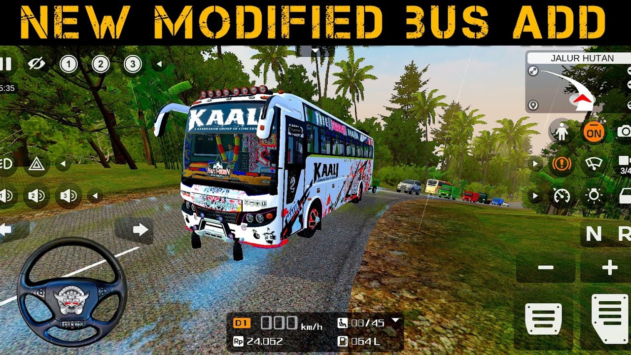 new modified bus add in game | bus simulator Indonesia mod | bussid new ...