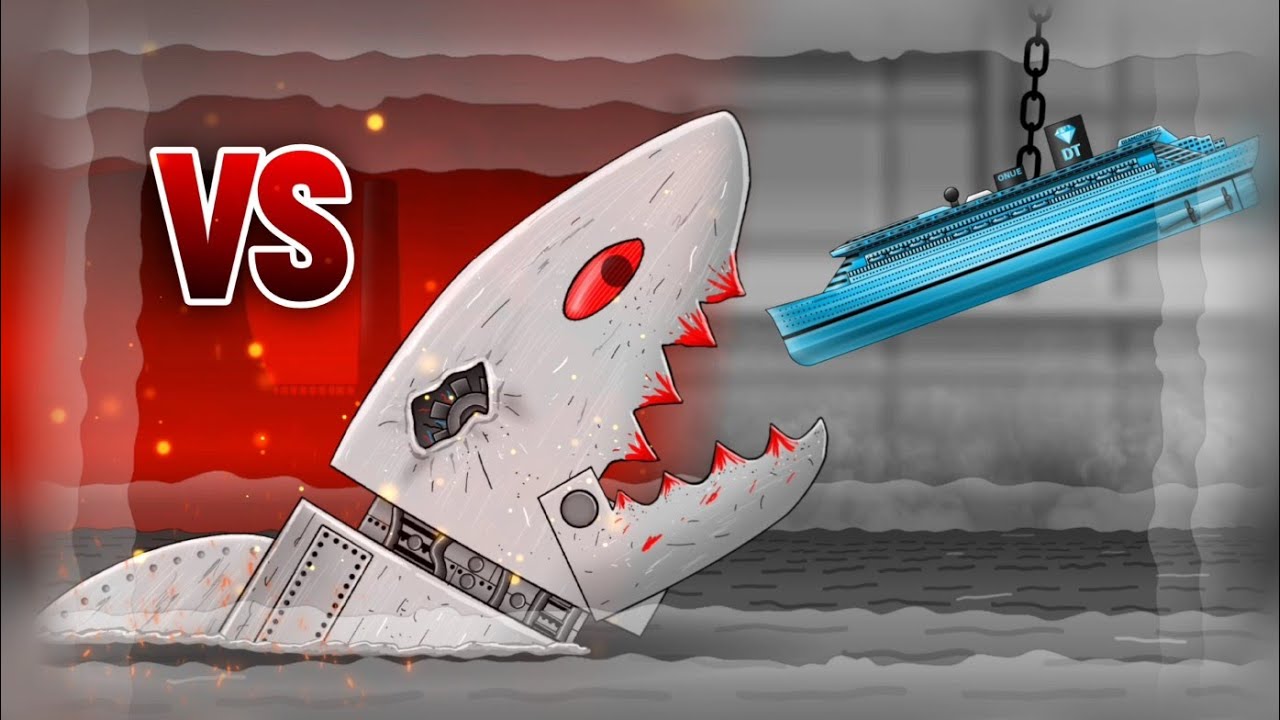 MONSTER SHARK vs DIAMONTANIC (17) 🚢💎⚓️ FlipaClip - YouTube