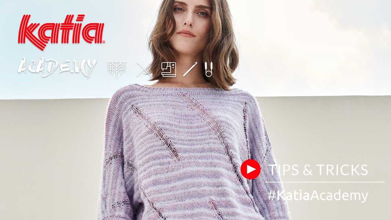 💡 TIPS & TRICKS 💡 ¿Cómo tejer un punto desprendido en diagonal? | Katia ...