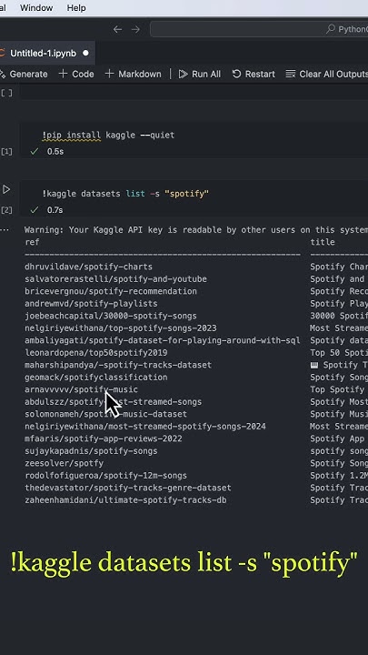 How To Download Kaggle Datasets In Jupyter Notebook Fast! - YouTube