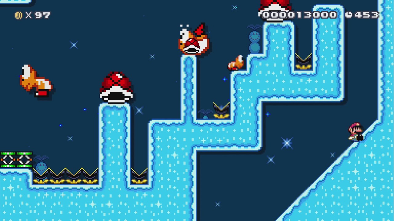 A Slippery Slope V2 by EthanThem - Super Mario Maker 2 - No Commentary ...