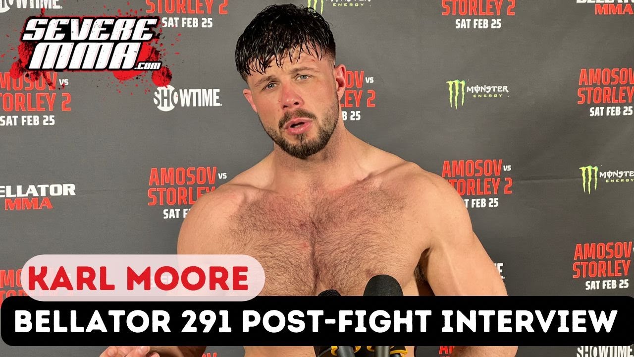 Karl Moore Bellator 291 Post-Fight Interview - YouTube