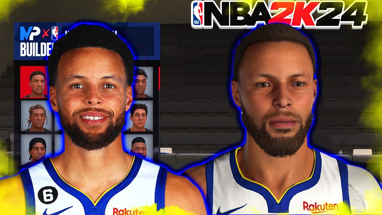 BEST STEPH CURRY FACE CREATION in NBA2K24!! BEST STEPH CURRY BUILD in ...