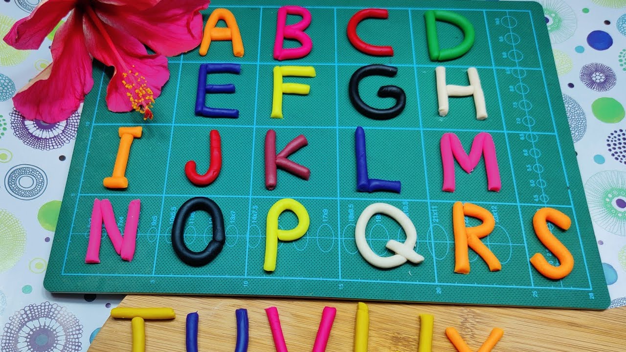 Alphabet A to Z Satisfying Clay Art। How To Make Alphabet With Clay ...