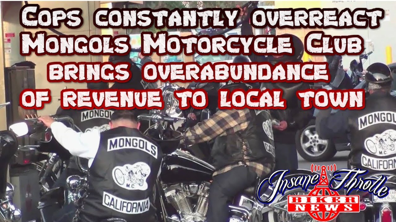 Mongols Motorcycle Club Run - YouTube