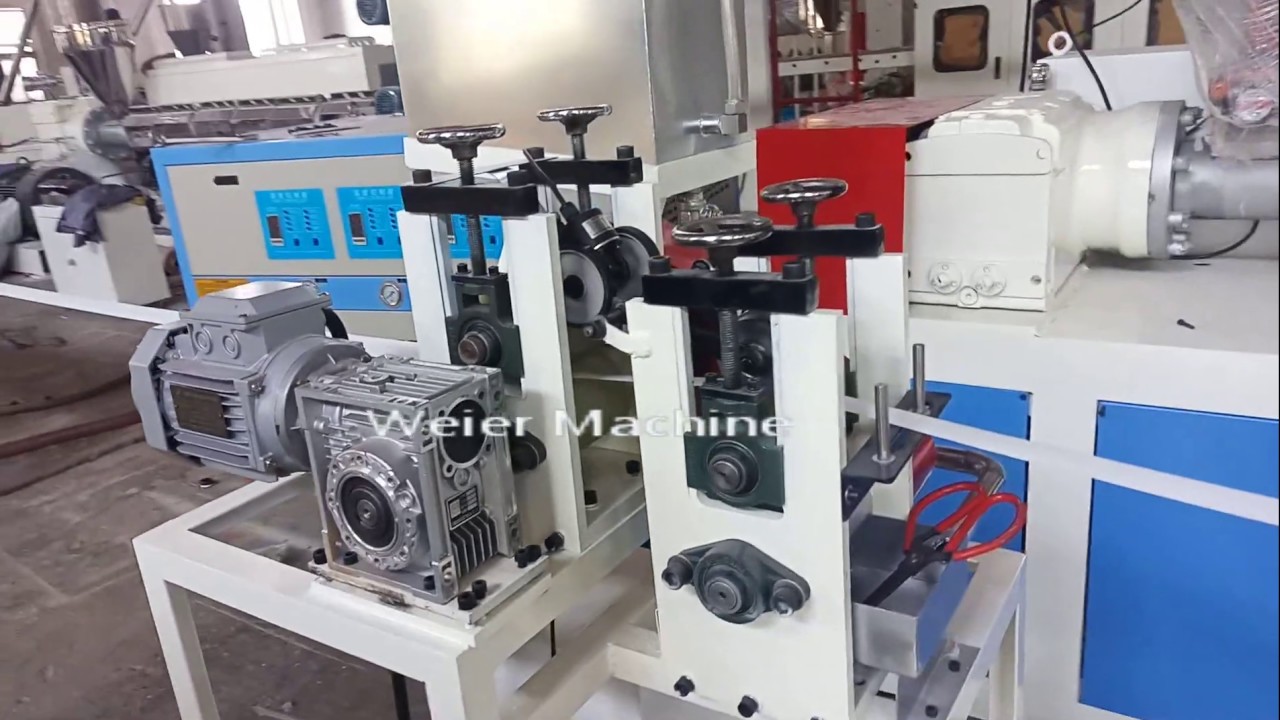 single strip PVC edge banding making machine manufacture - YouTube