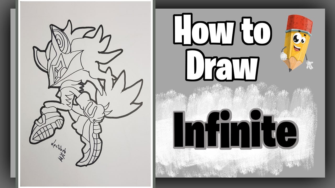 How To Draw Infinite Sonic From Sonic The Hedgehog Step By Step - YouTube