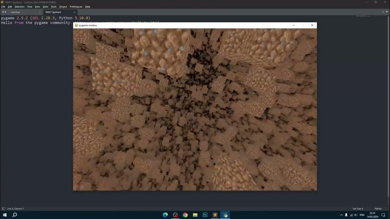 1 million blocks | Python voxel engine - YouTube