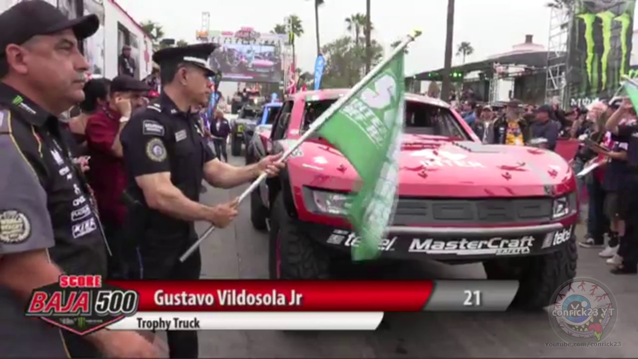 Baja 500 2017 Trophy trucks start line. - YouTube