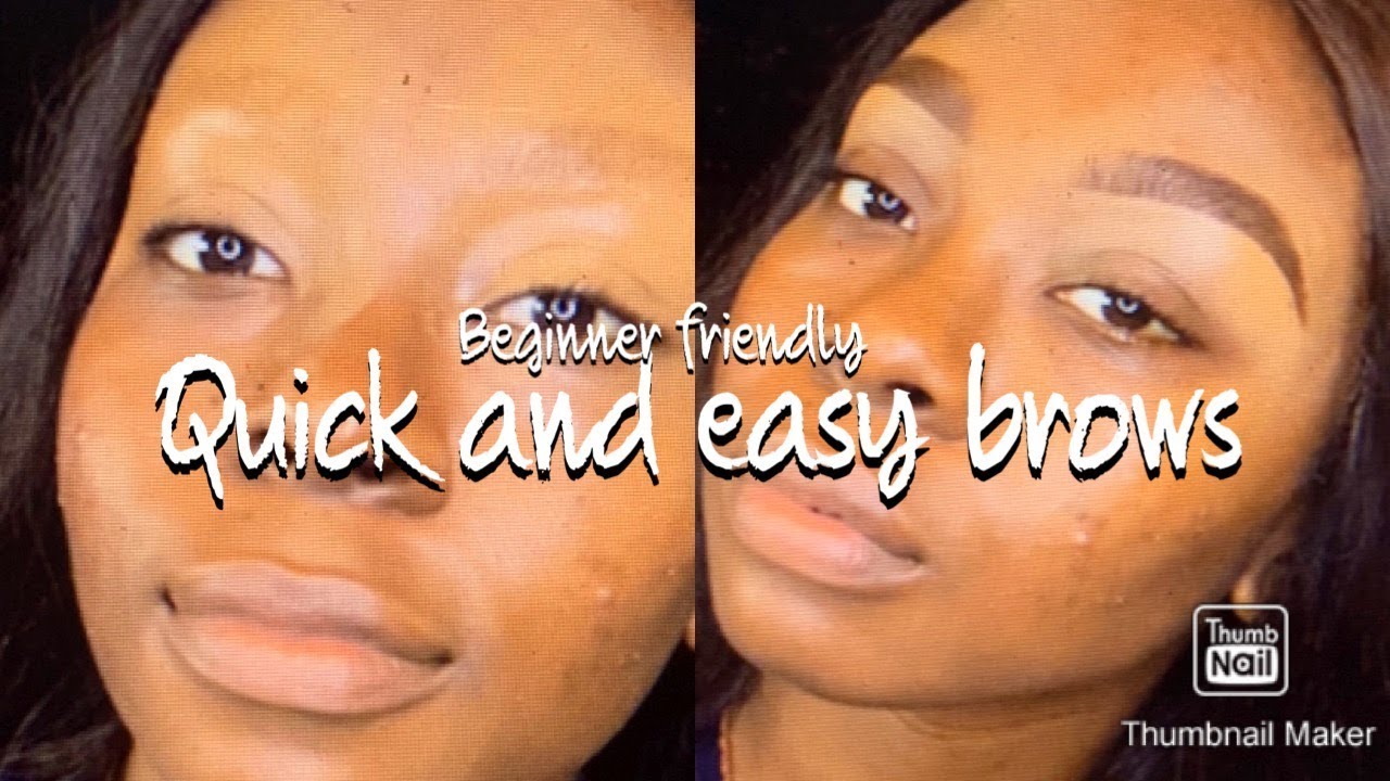 HOW TO: Quick and easy brows [bonus tips] - YouTube