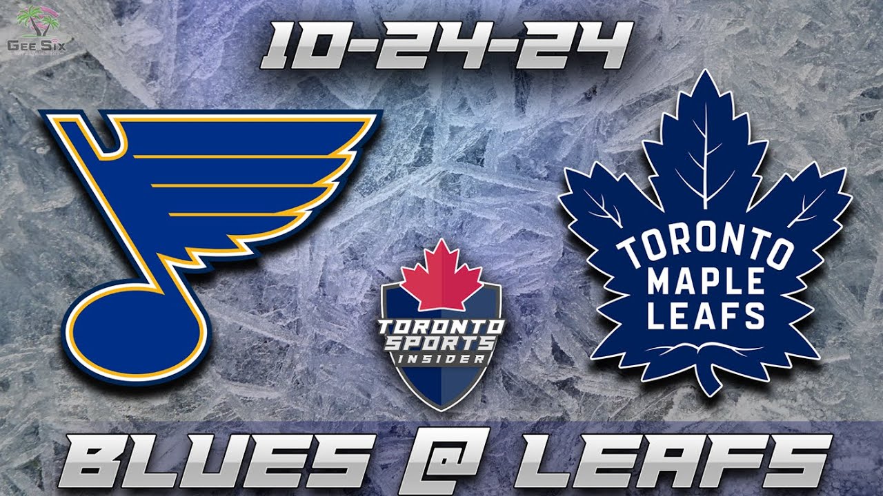 10-24-24 St. Louis Blues vs Toronto Maple Leafs Game Audio | NHL LIVE ...