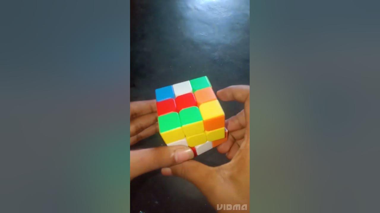 how to make cube in a scrambled cube pattern on Rubik's cube very easily - YouTube