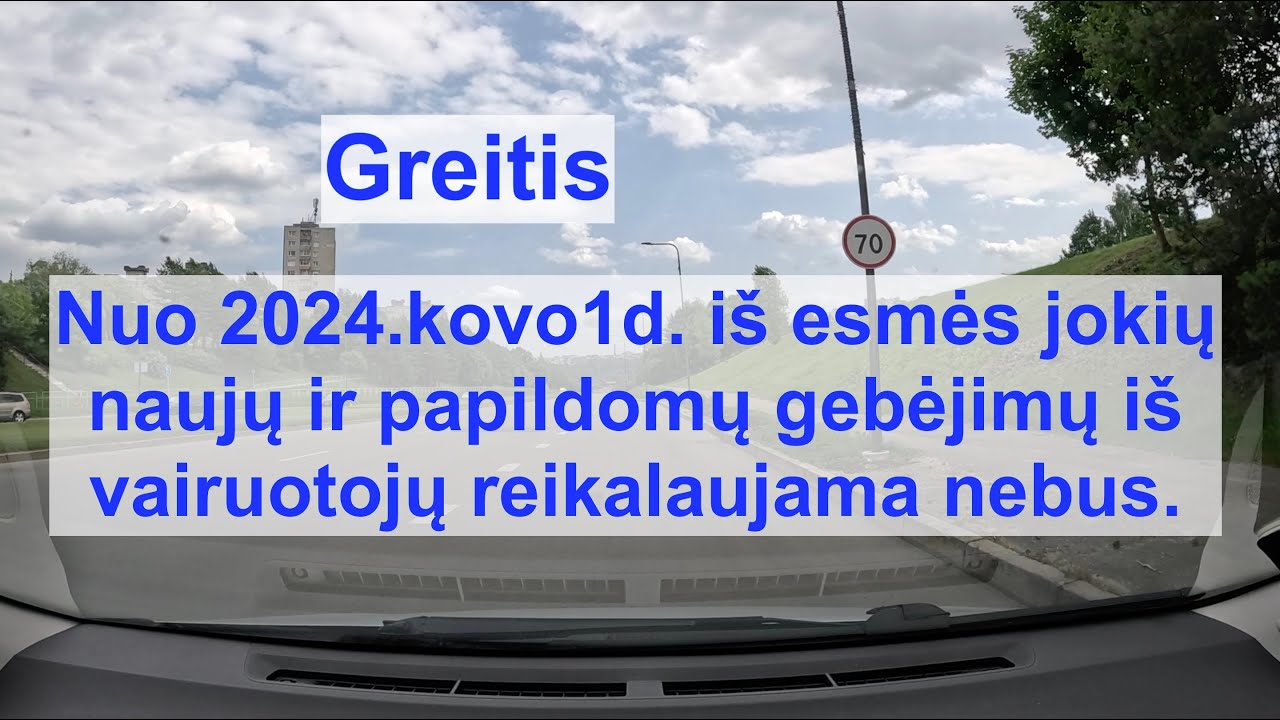 Nauji 2024.03.01.vairavimo egzamino vertinimo kriterijai. Greitis - YouTube