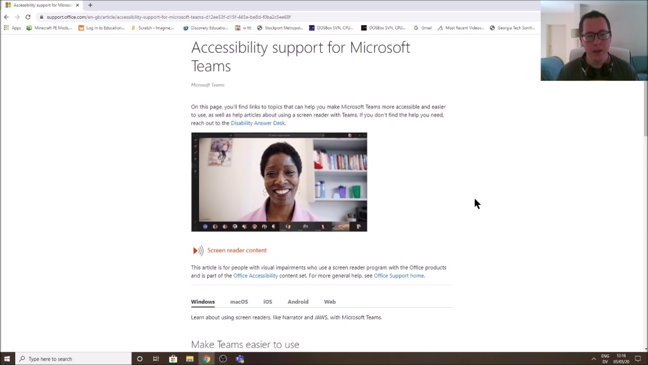 Microsoft Teams Accessibility - YouTube