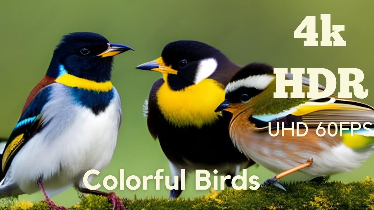 Most Colorful Birds In The World | 4K HDR 60FPS Dolby Vision | Stunning ...