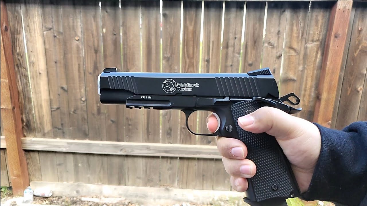 RWA Nighthawk Custom Recon 1911 Co2 Pistol With Mini Exploding Targets ...
