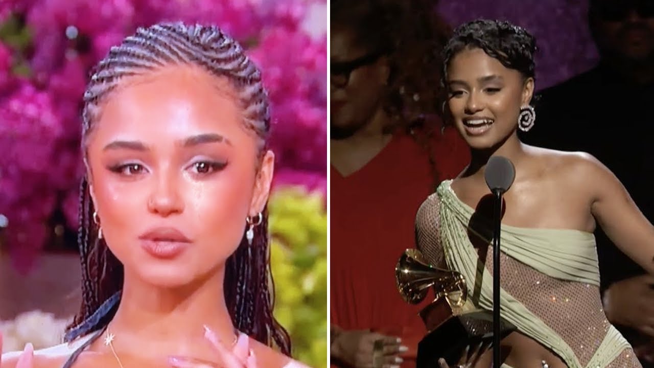 Tyla BREAKS DOWN In Tears After Winning First Grammy Award for 'Water ...