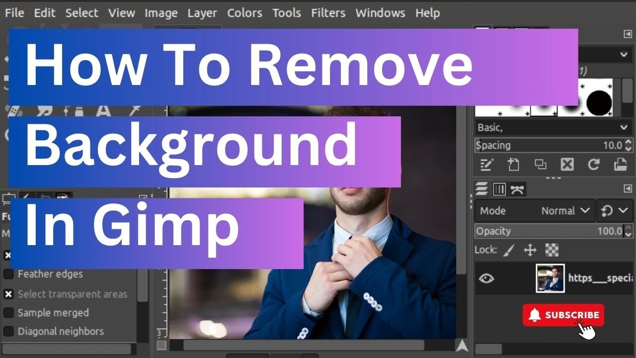 How to remove background in gimp -Step By Step (2025) - YouTube