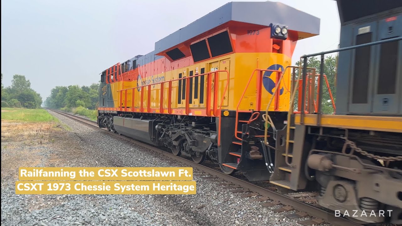 The CSX Scottslawn Secondary Ft. CSXT 1973 Chessie Heritage on M353 - YouTube