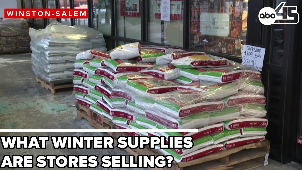 What Winter Supplies are Stores Selling in NC? - YouTube
