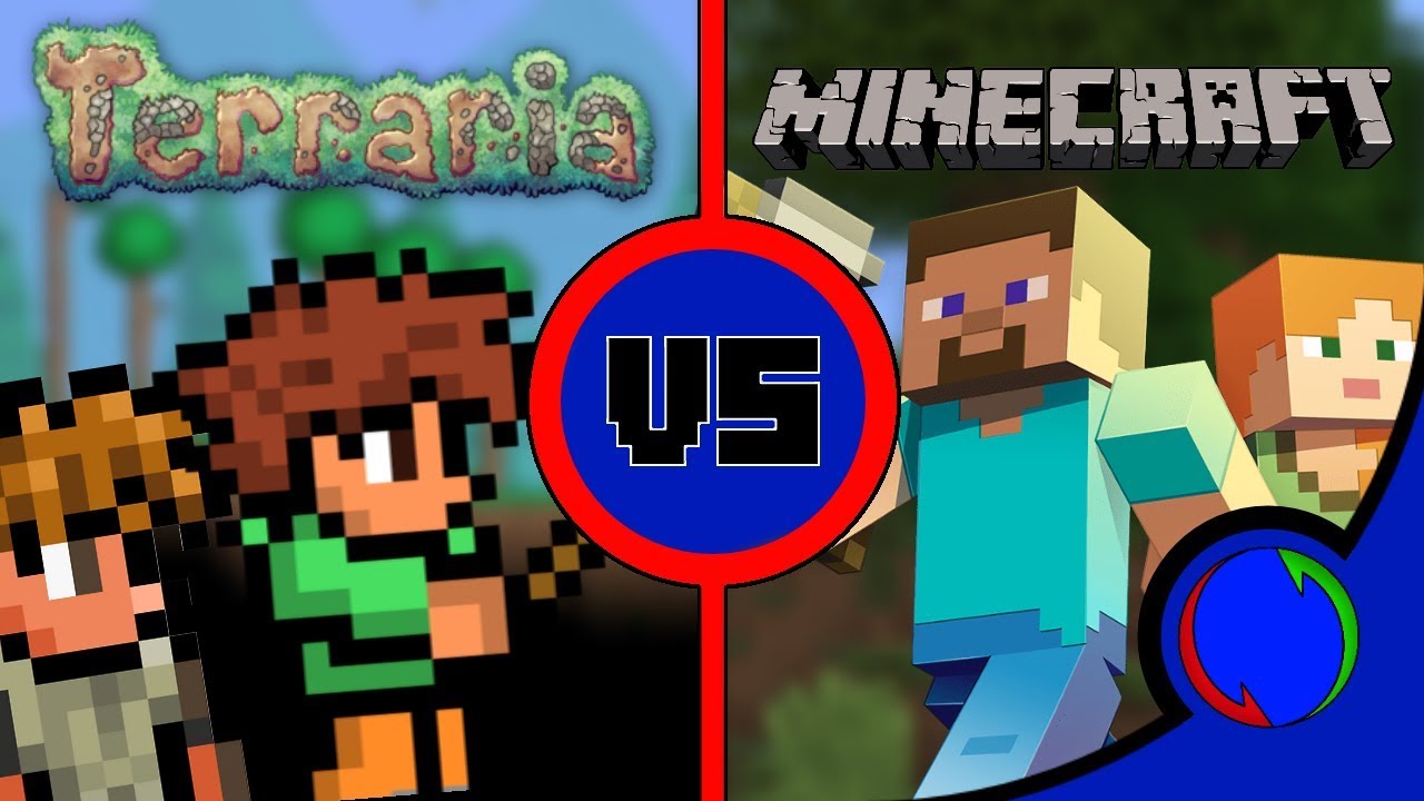 (Old) Minecraft Versus Terraria - YouTube
