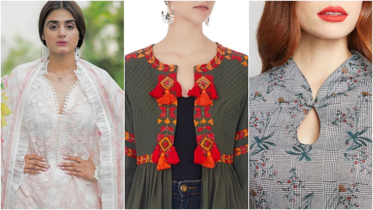 Most Stylish Neck Design For Girls | Beautiful Neck Designs For Suits ...