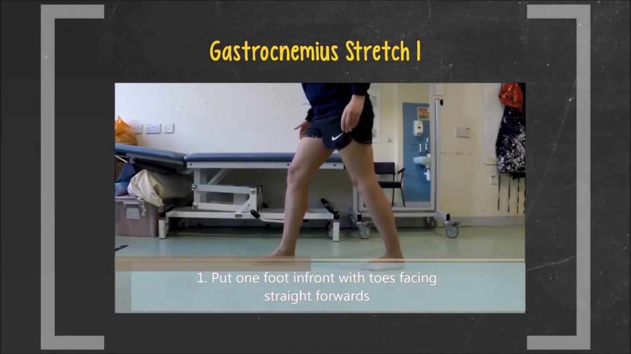 Gastrocnemius Stretches to Reduce Foot Pain and Augment Orthotics - YouTube