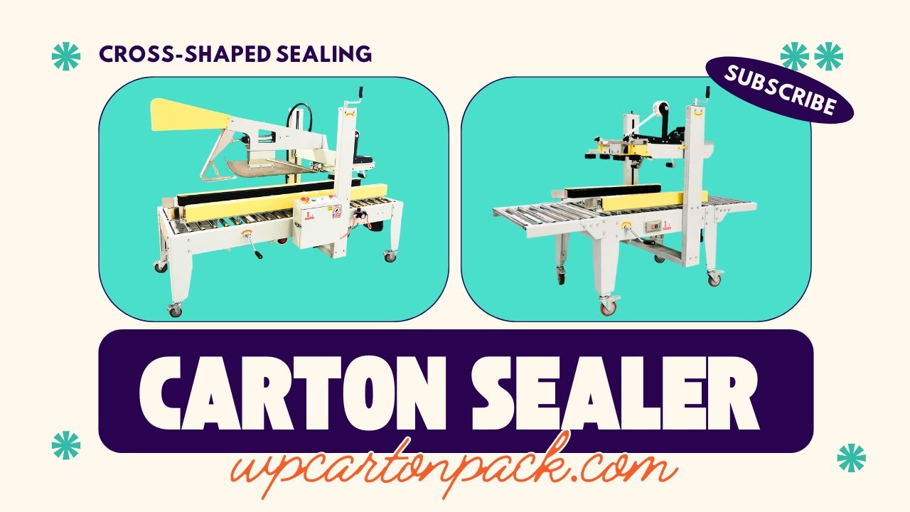 WIN-WIN PACK Automatic Folding Flaps Carton Sealer/Cross-Shaped Sealing ...