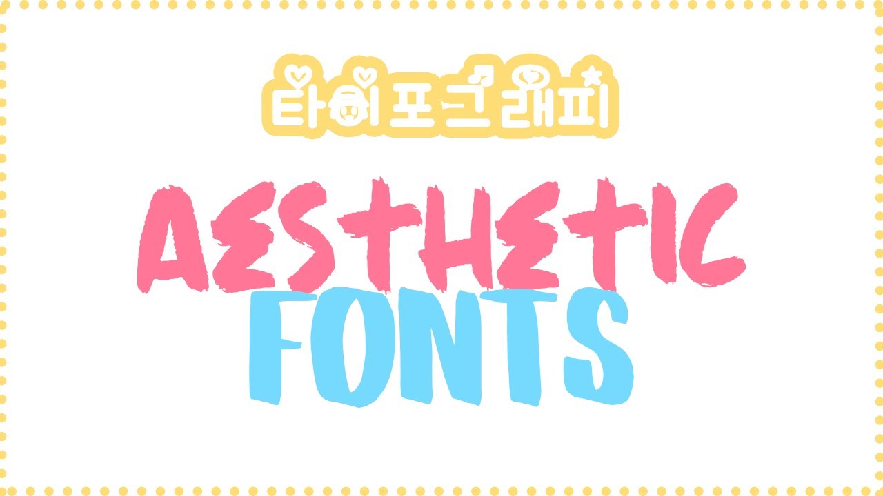 AESTHETIC FONTS/TYPOS FOR EDITS PT1, W/DOWNLOAD LINK itsporcelain - YouTube