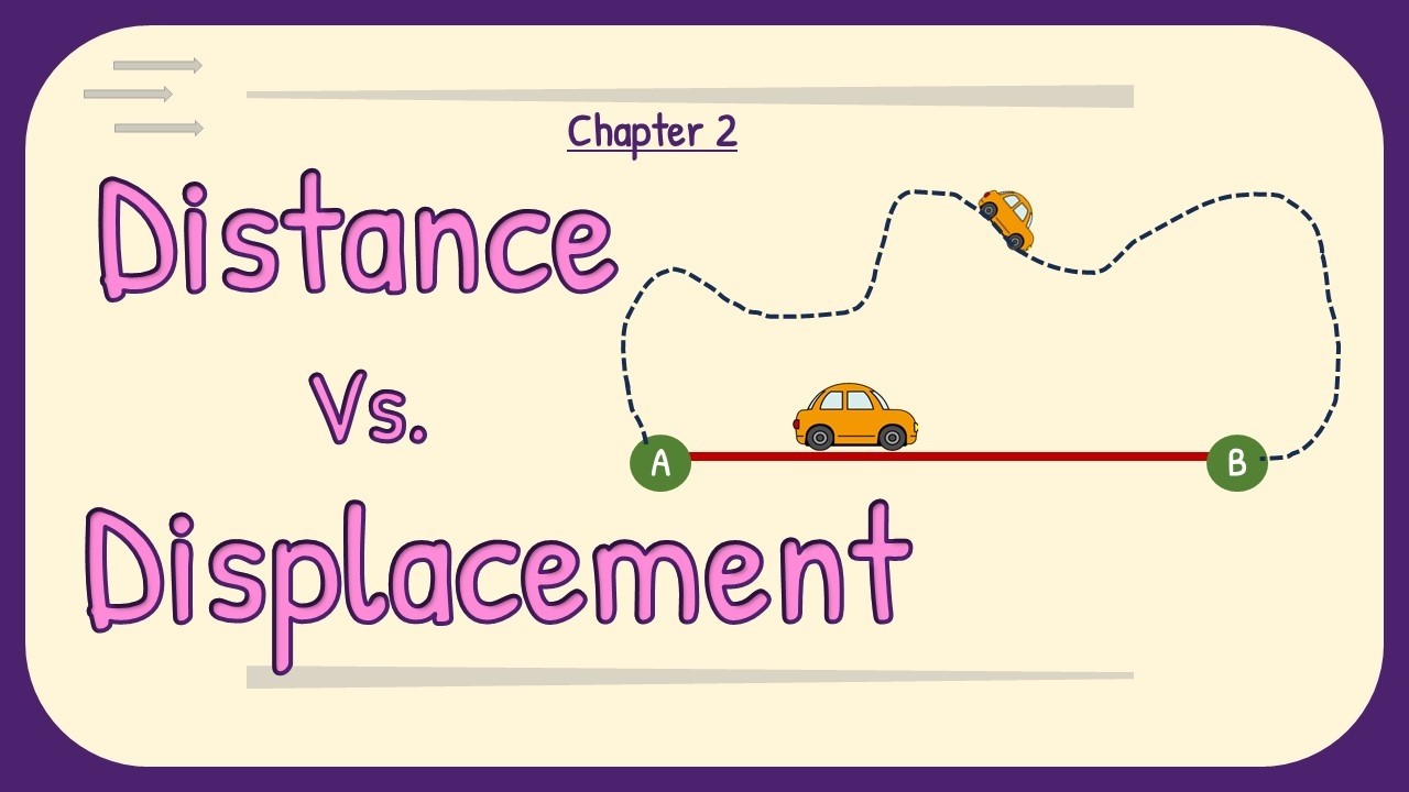 Difference Between Distance and Displacement | Kinematics Chapter ...