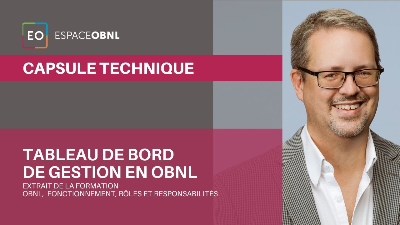 Tableau de bord de gestion en OBNL - ESPACE OBNL - YouTube
