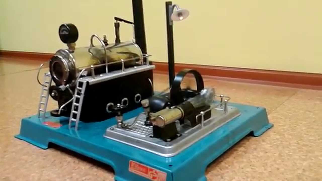 Wilesco D18 maszyna parowa z turbiną elektryczną i latarnią - YouTube