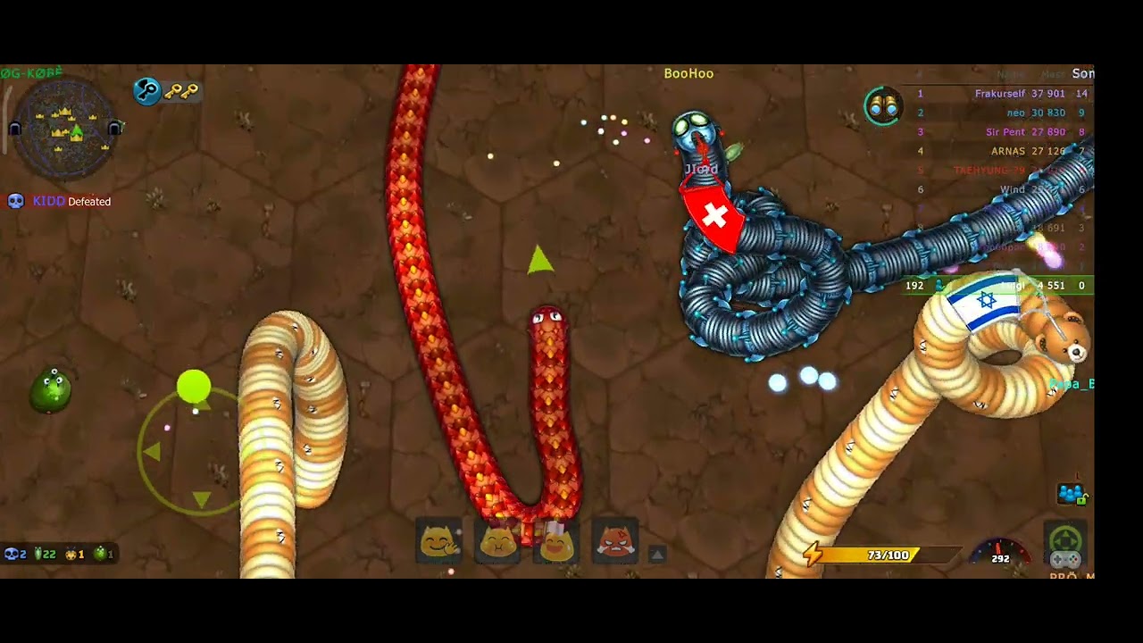 Crazy Snake is the most beautiful game Crazy launch Crush the enemies ...