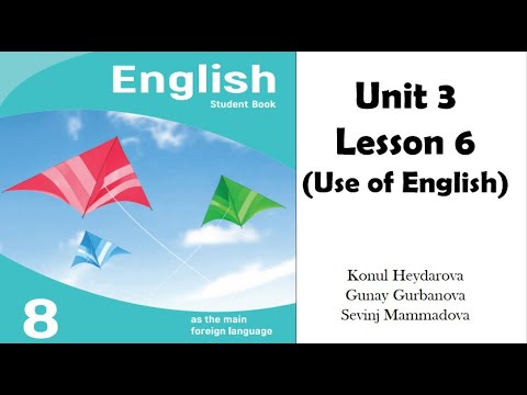 8-ci sinif ingilis dili . Dərs 23 (səh 54, 55)