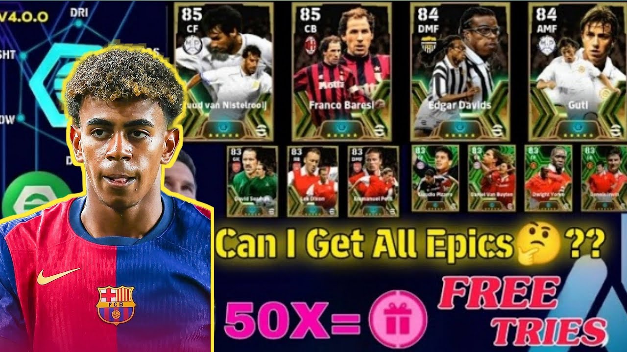 Opening 100 FREE Epic Packs in eFootball™ 25 Global Pack Opening - YouTube
