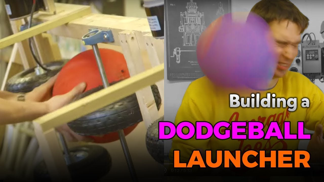 Building a Dodgeball Launcher | Kids Invent Stuff - YouTube