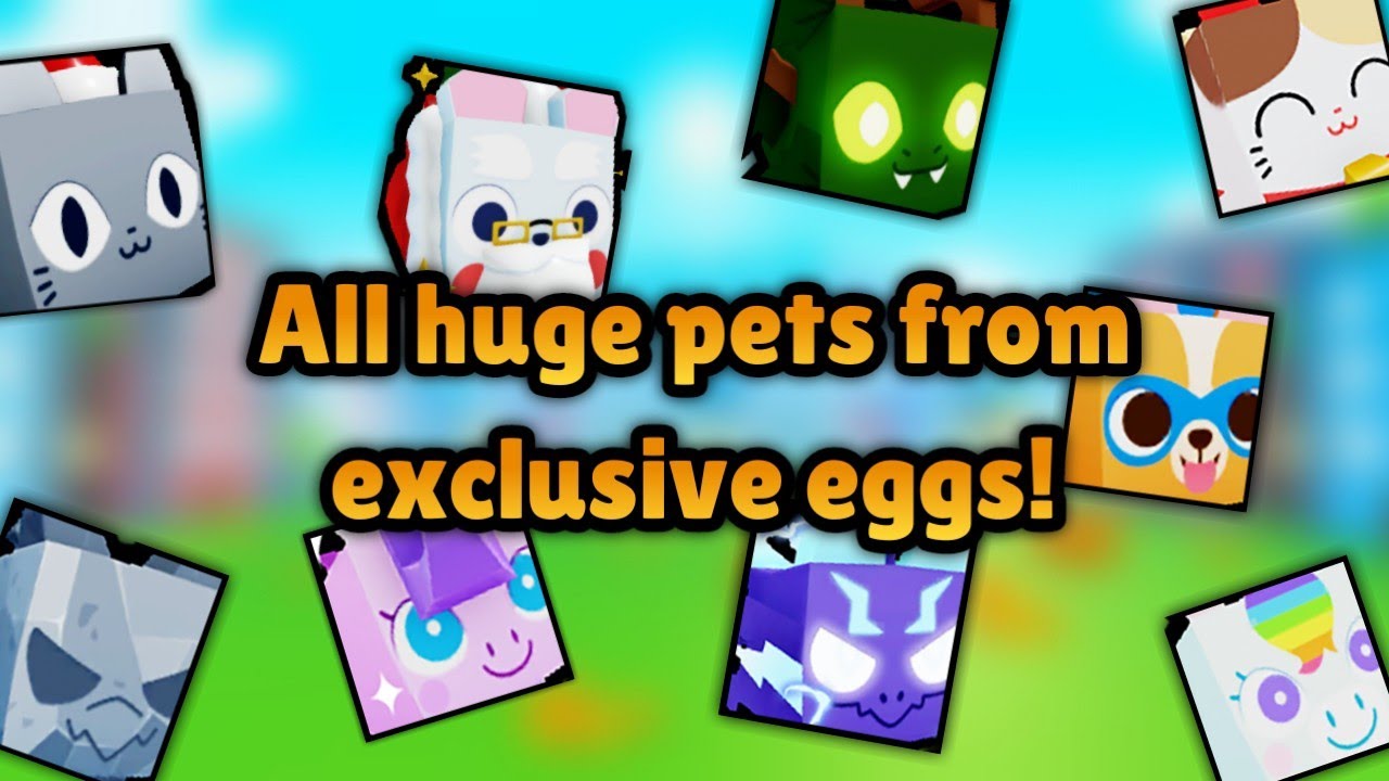 All huge pets from exclusive eggs hatched by YouTubers! 🤩 | Pet ...