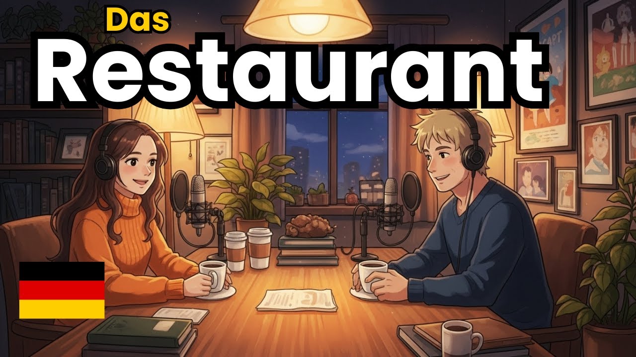 How to talk at the Restaurant | Easy German Conversation Practice - YouTube