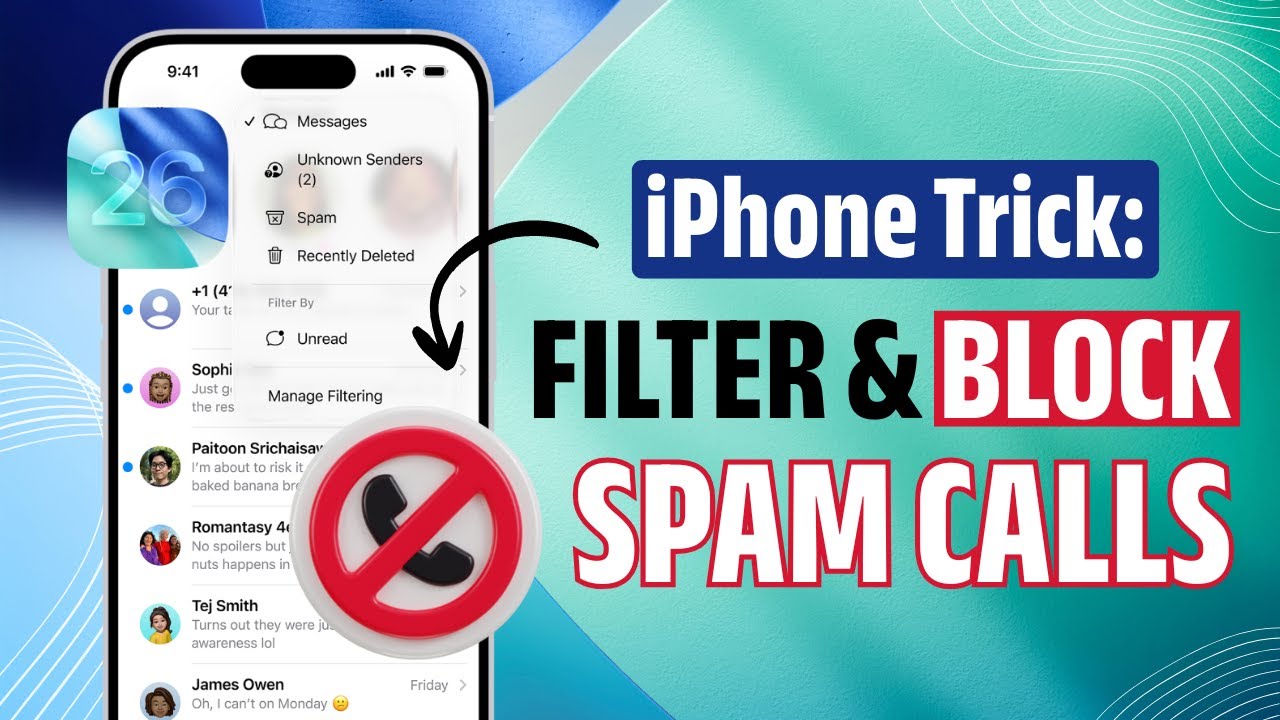 How to Stop Spam Calls on iPhone! iOS 26 Call Blocking & Filters ...