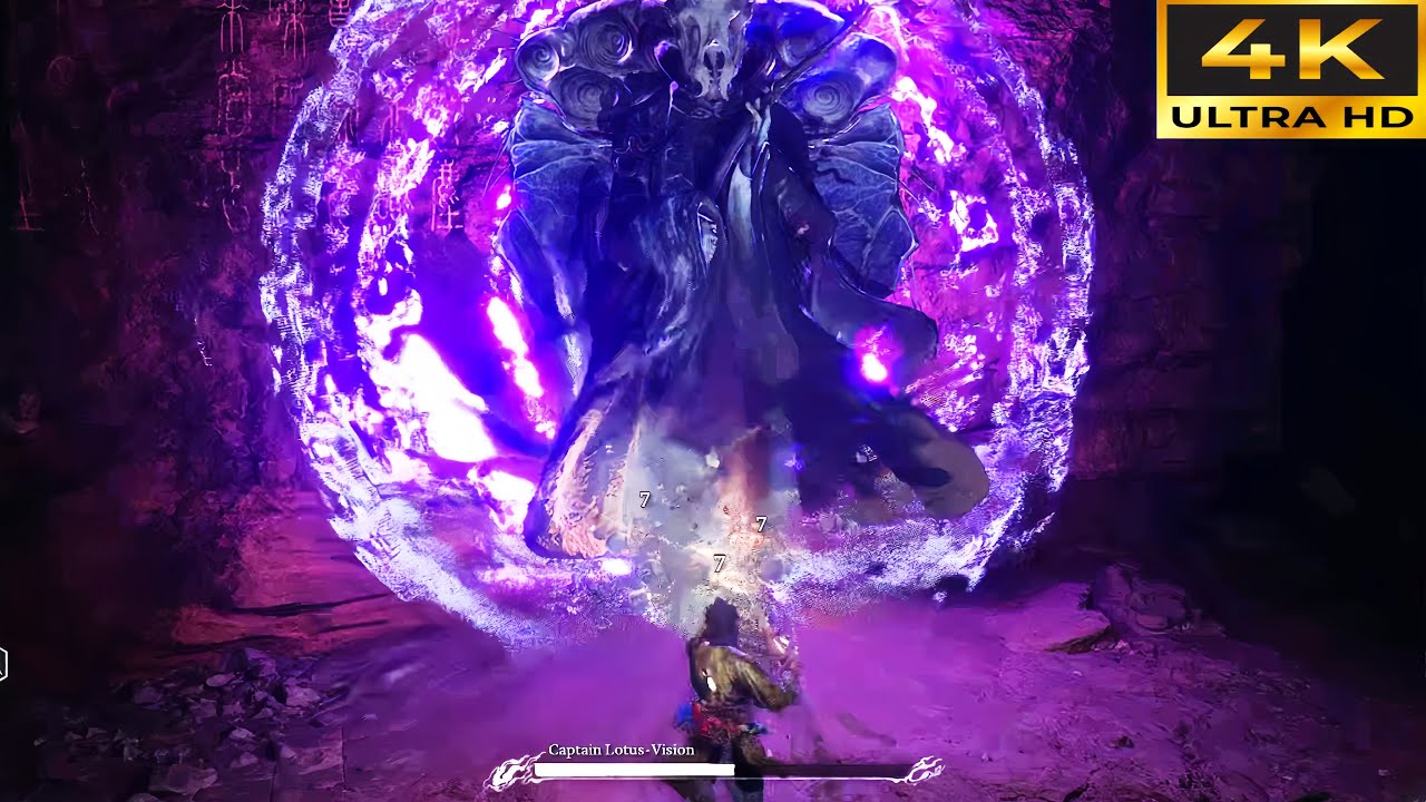 Black Myth: Wukong Captain Lotus Vision Full Boss Fight PS5 4K 60 FPS ...